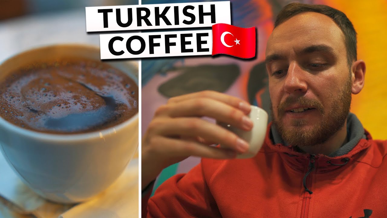 Trying TURKISH COFFEE for the first time in ISTANBUL TURKEY 🇹🇷 - YouTube