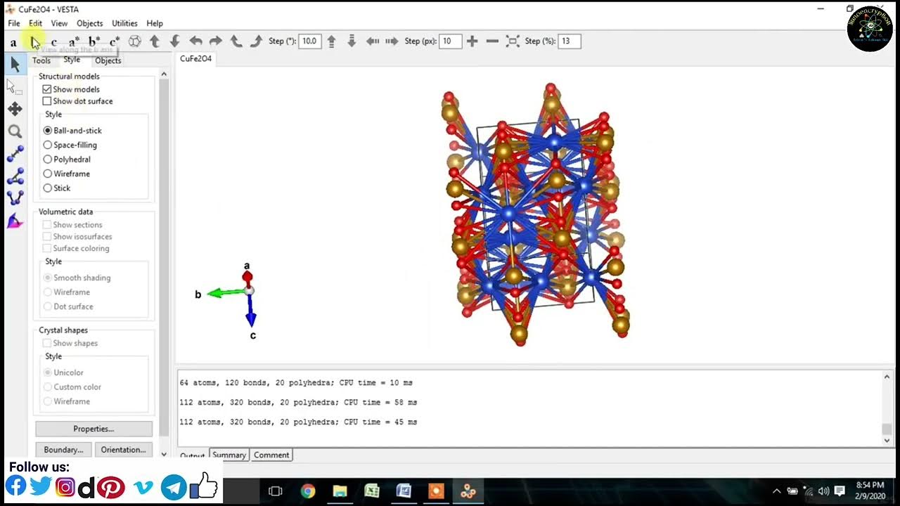 How to Draw Crystal Structure of CuFe2O4 (Tetragonal Crystal Structure ...