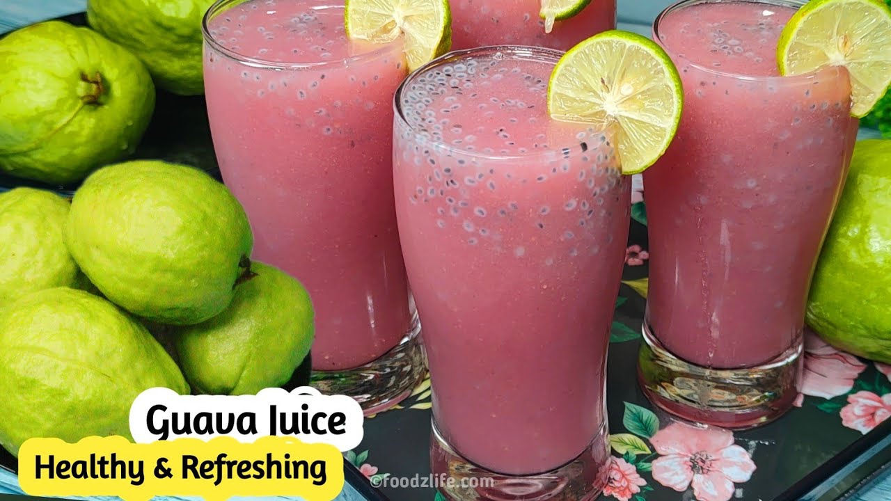 अमरूद का जूस | Fresh Guava juice recipe | Peru Juice | Homemade Guava ...