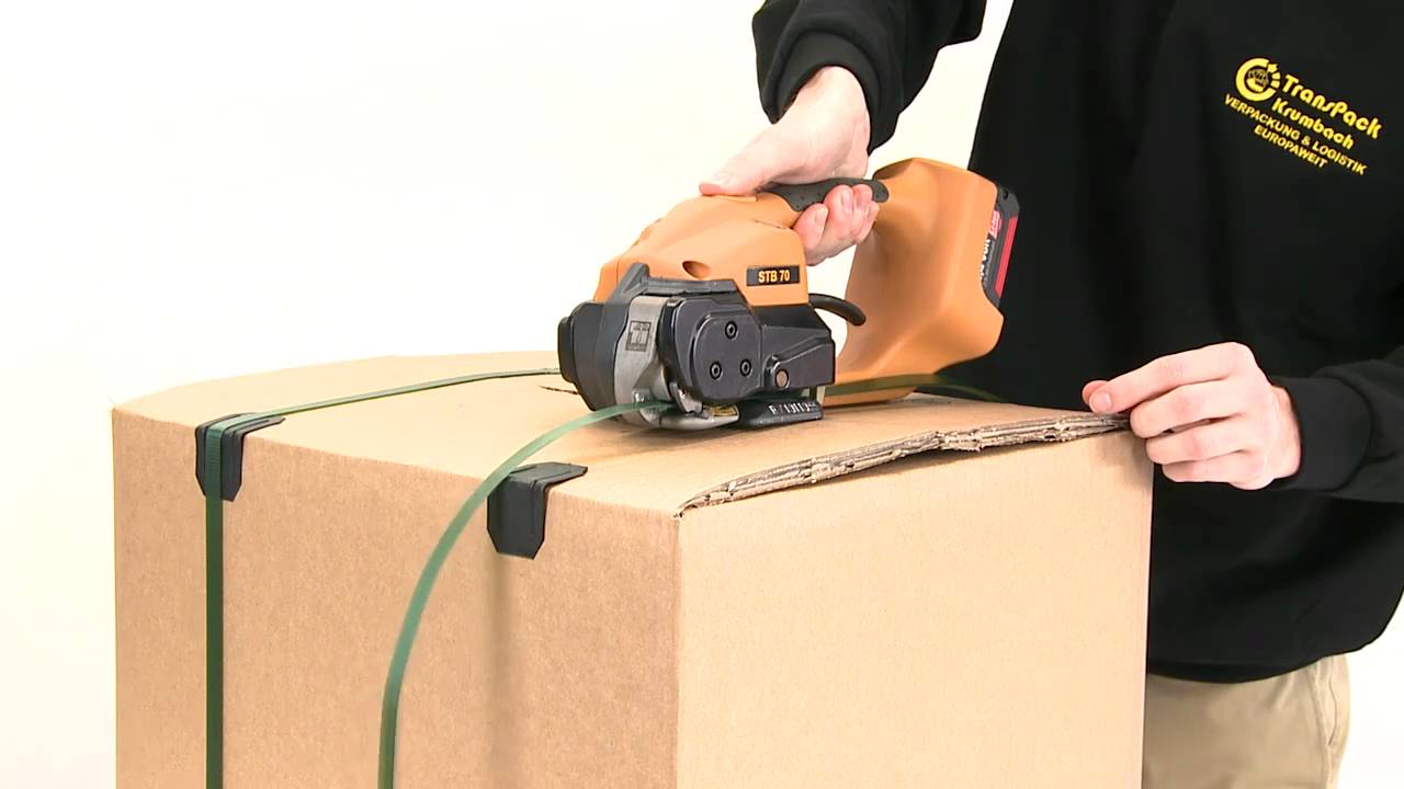 Akku Handumreifungsgerät Strapex STB-70 | TransPack-Krumbach - YouTube