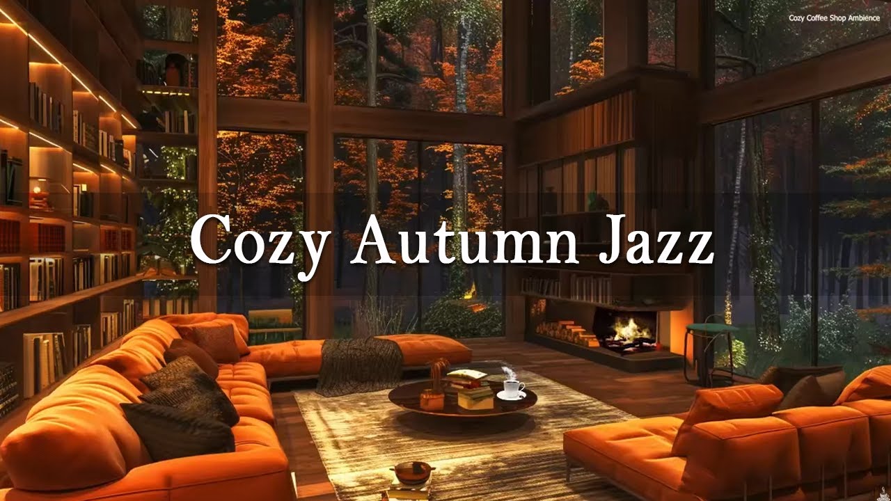 Cozy Autumn Jazz music for studying, relaxing, sleeping - YouTube