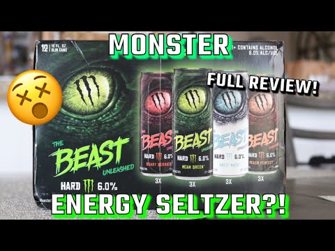 Monster Energy|Beast Variety Pack Review|Monster With Alcohol?! - YouTube