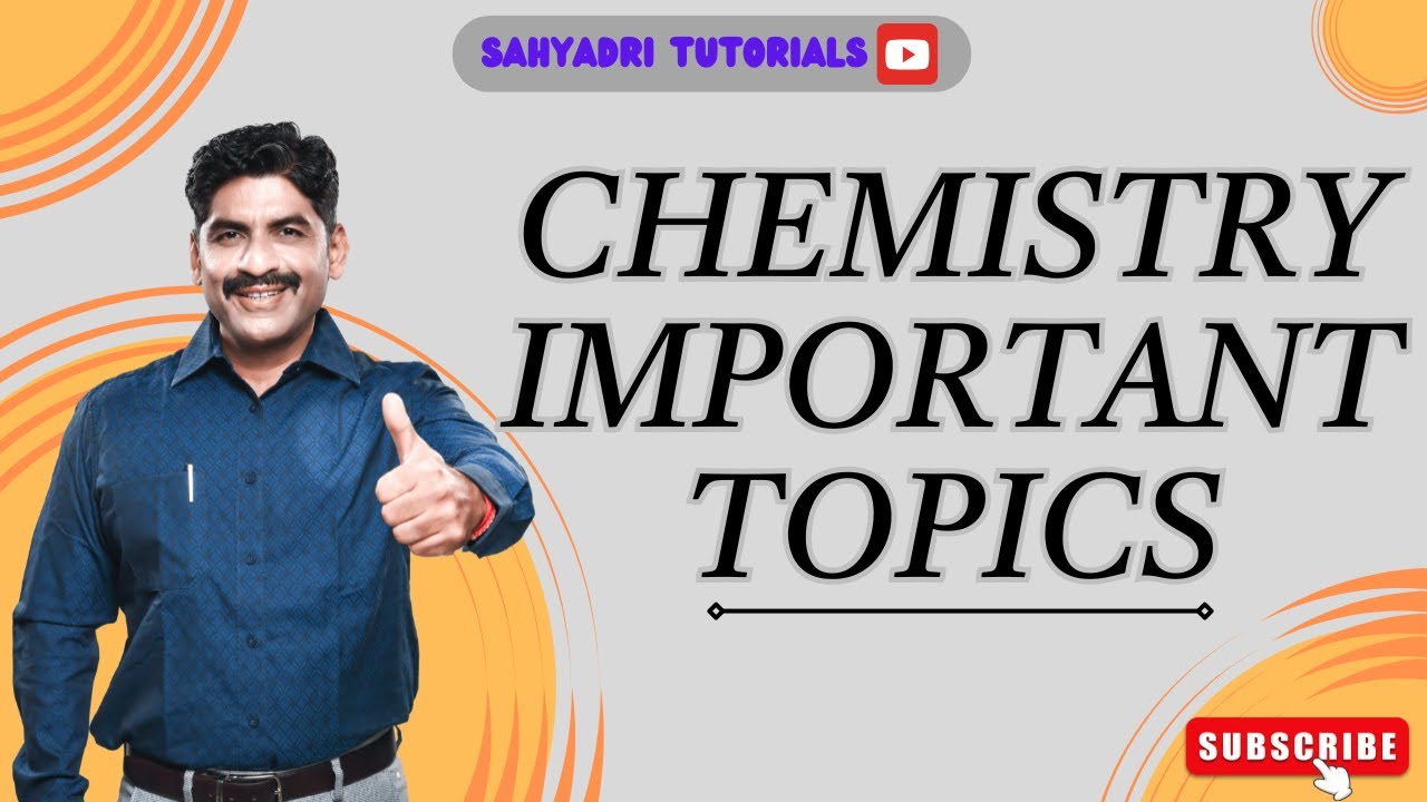 CHEMISTRY IMPORTANT TOPICS !! | Sahyadri Tutorials | Mahesh Sir | - YouTube