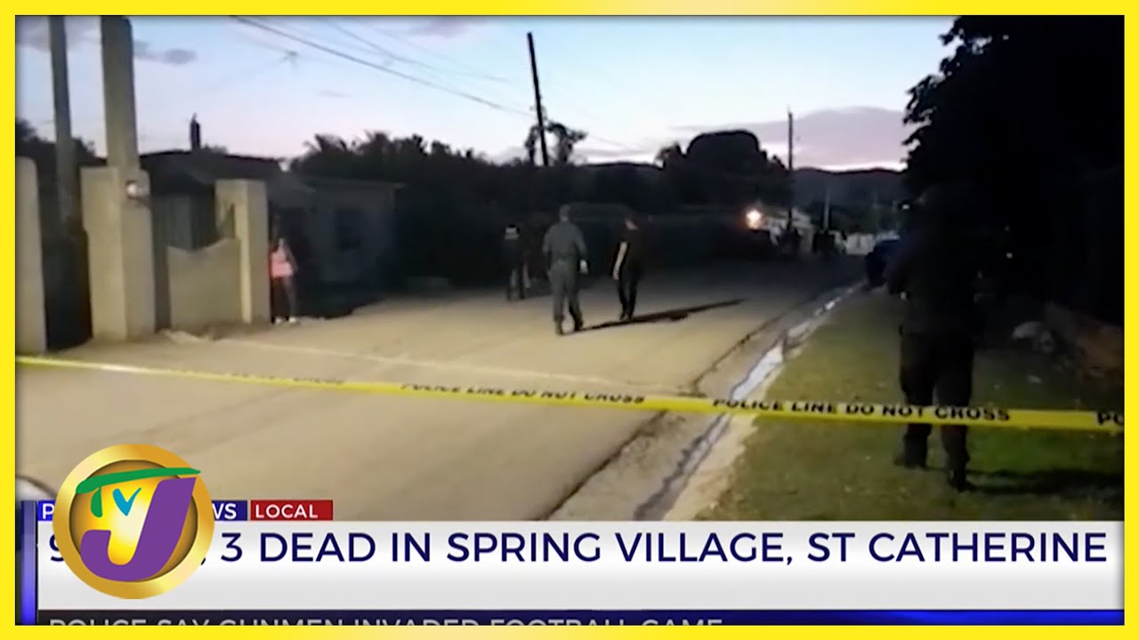 9 Shot, 3 Dead in Spring Village, St. Catherine | TVJ News - Sept 18 2022 - YouTube