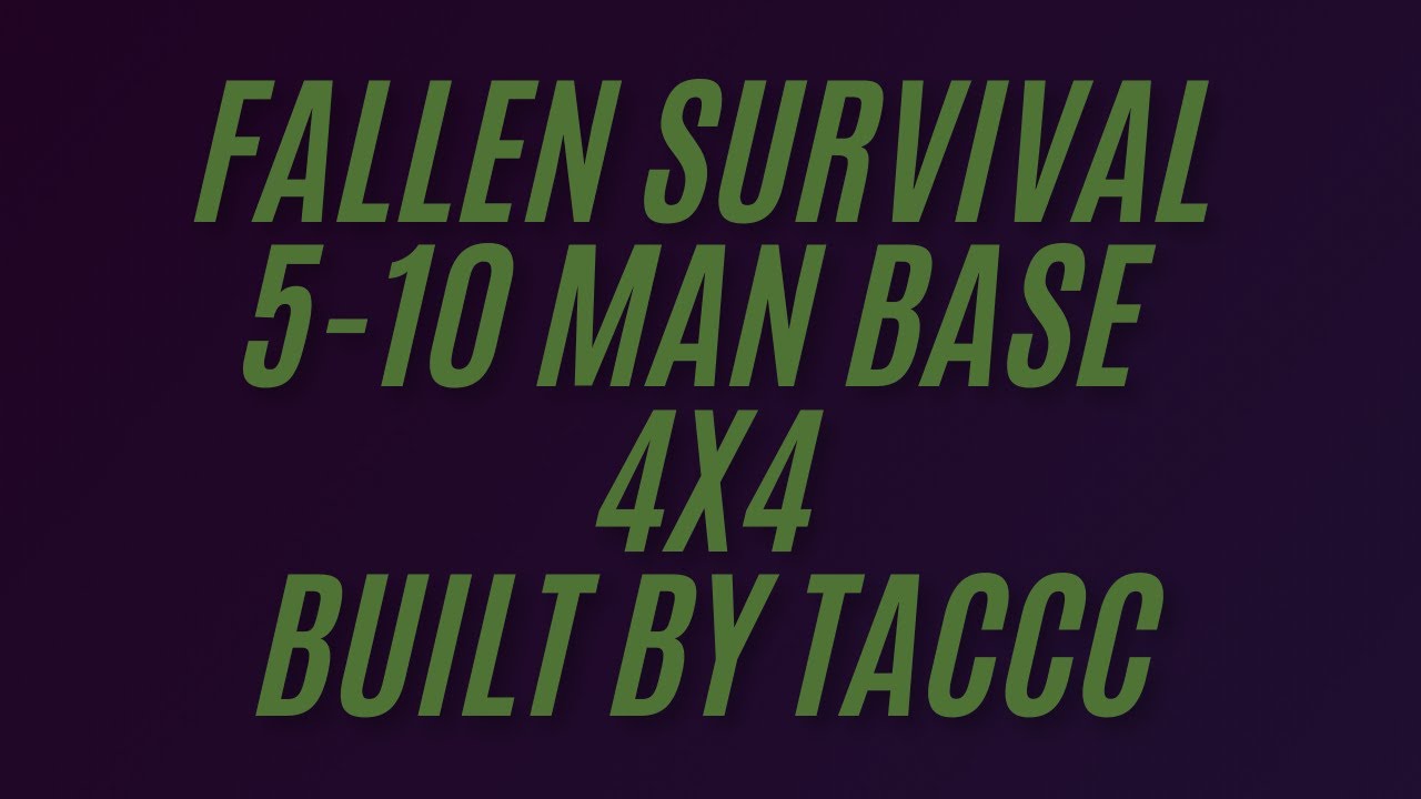 Fallen Survival 4x4 Clan Base build - YouTube