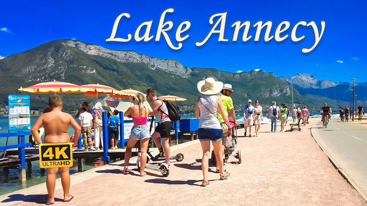 Walking in Lake Annecy, Annecy France - 4k Walks - YouTube