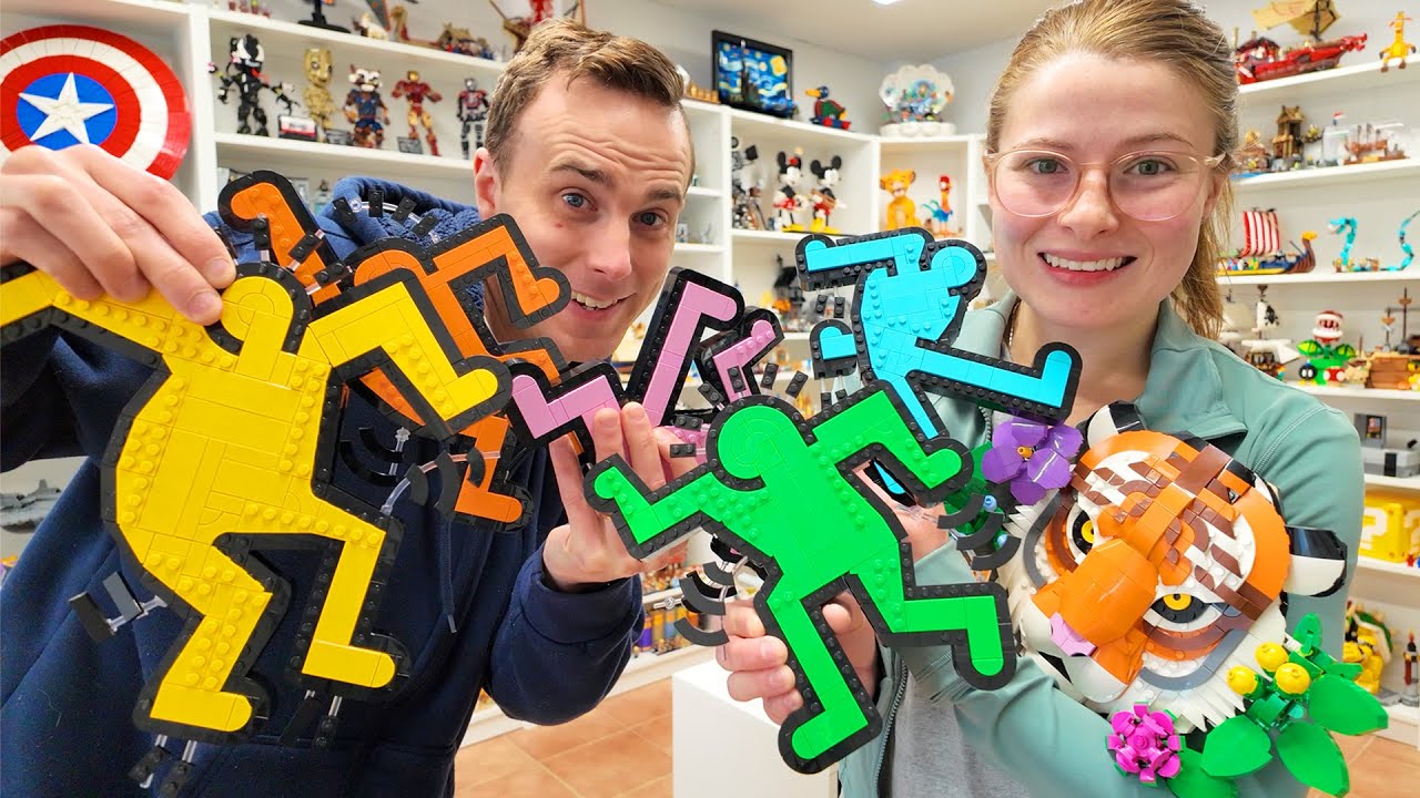 LEGO Studio Update | NEW ART | Keith Haring Dancing Figures & Tiger ...