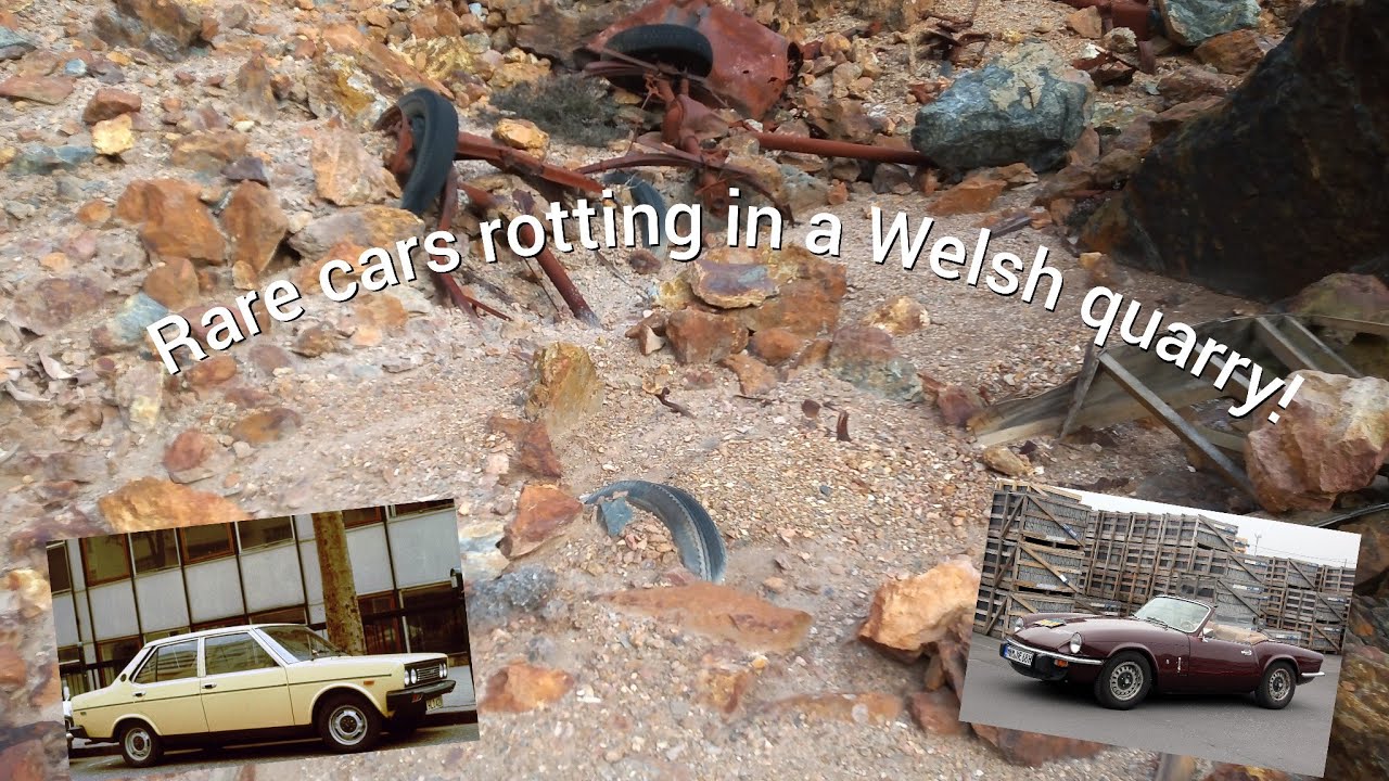 Exploring a quarry full of forgotten classic cars - YouTube
