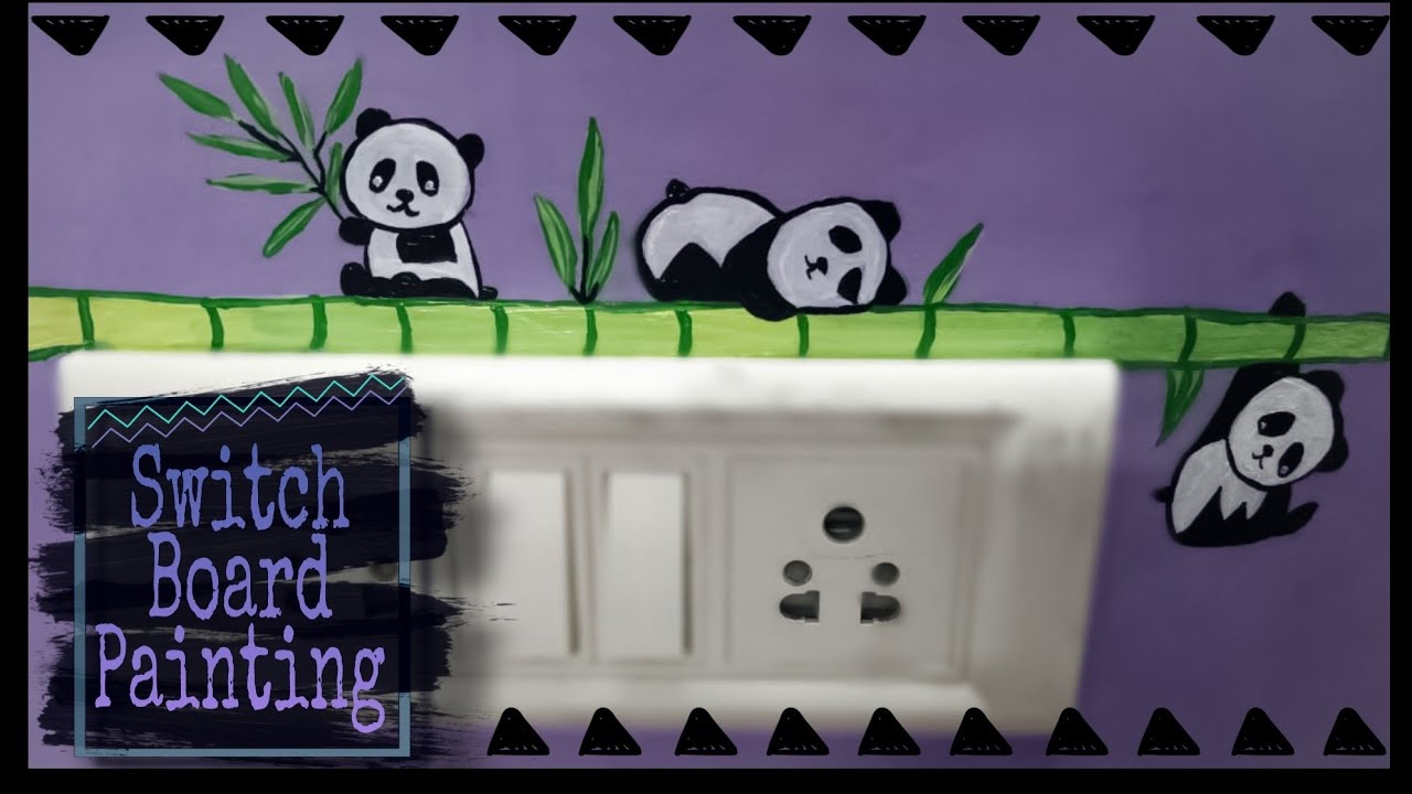 Easy switchboard wall painting - YouTube
