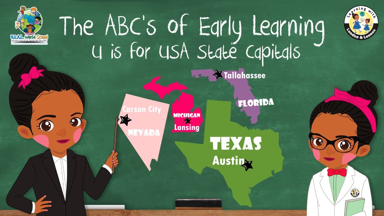 USA State Capitals Song for Kids | Learning with London & Lennox ...