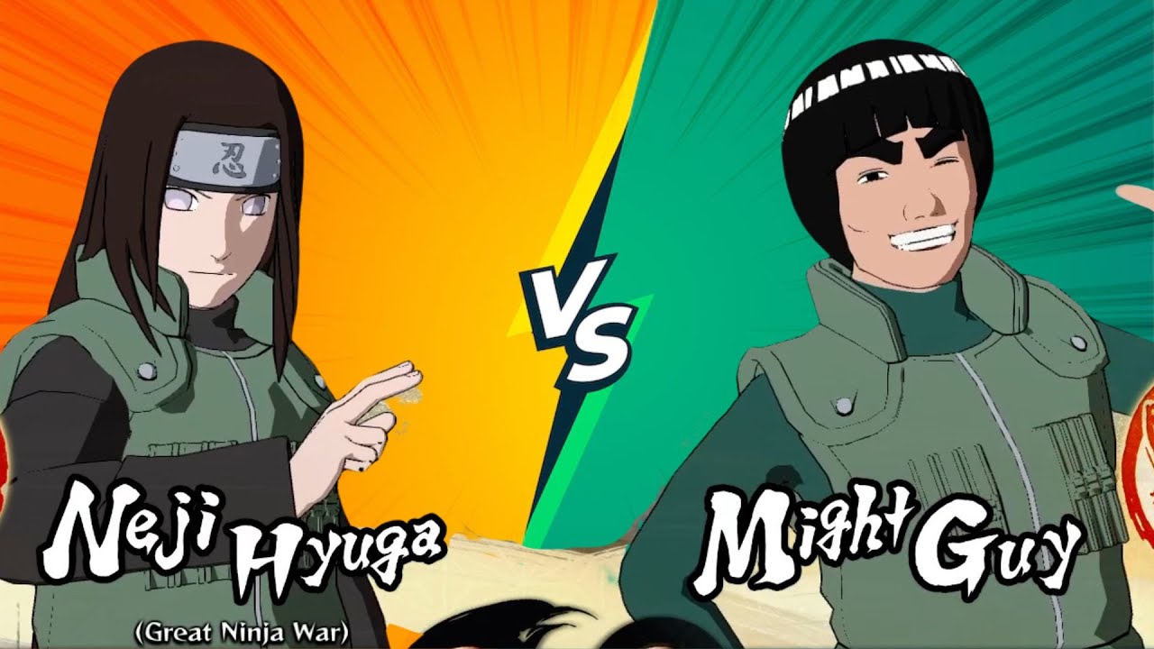 ᴴᴰ Neji Hyuga vs Might Guy (Com vs Com) Naruto Shippuden Ultimate Ninja ...