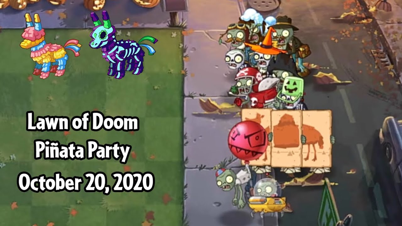 Lawn of Doom Piñata Party | October 20, 2020 | Plants vs. Zombies 2 ...
