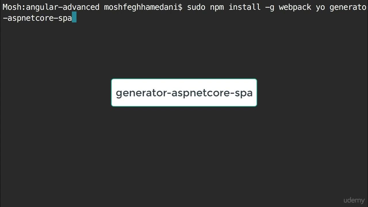 Angular | BEAwA #72 - Creating a New ASP NET Core Project (read desc) [By Mosh Hamedani] - YouTube