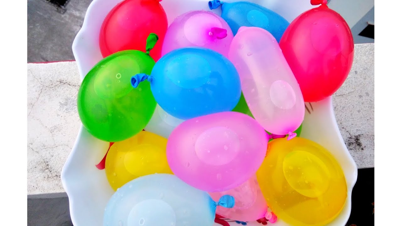 pin popping balloons / small balloon pop for fun / satisfying sound ...