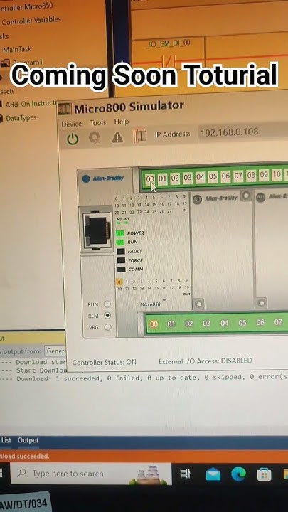 Micro 850 PLC Programming Allen Bradley #plc #machine #electronic # ...