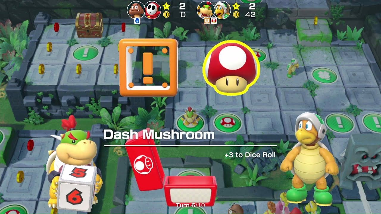 Super Mario Party - Partner Party - #54: Domino Ruins Treasure Hunt ...
