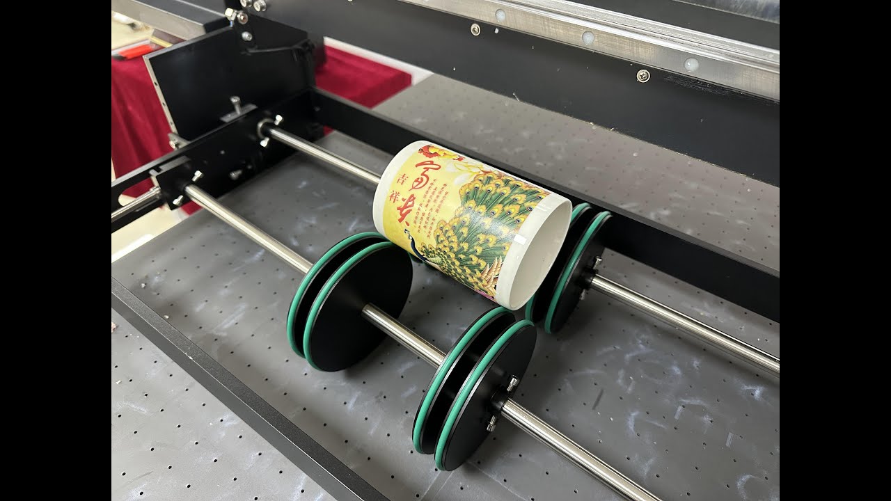 uv printer printing mugs - YouTube