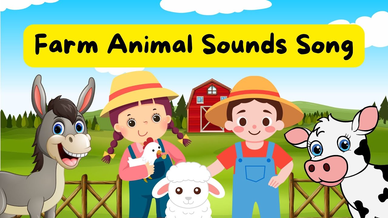 Farm Animal Sounds Song for Kids | Learn Animal Noises | BooBooABC ...