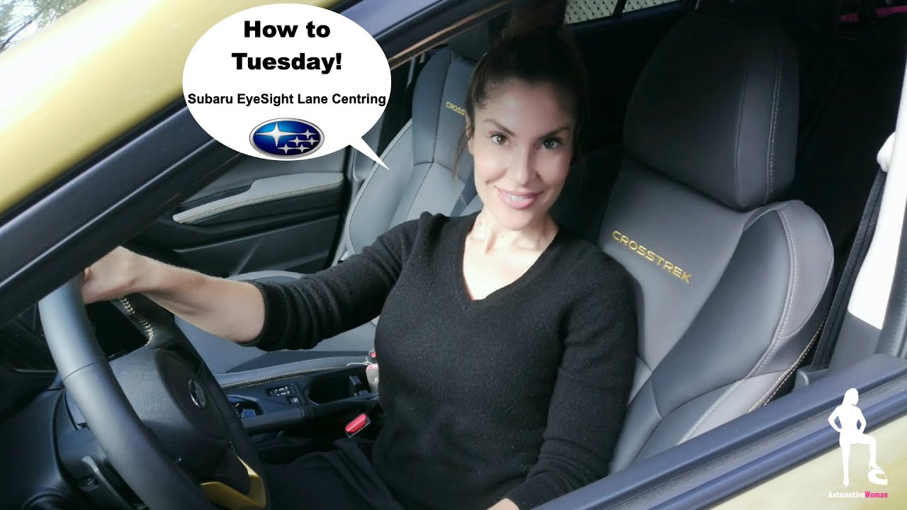 ALL NEW: How To Use Subaru EyeSight Technology with Lane Centring - YouTube