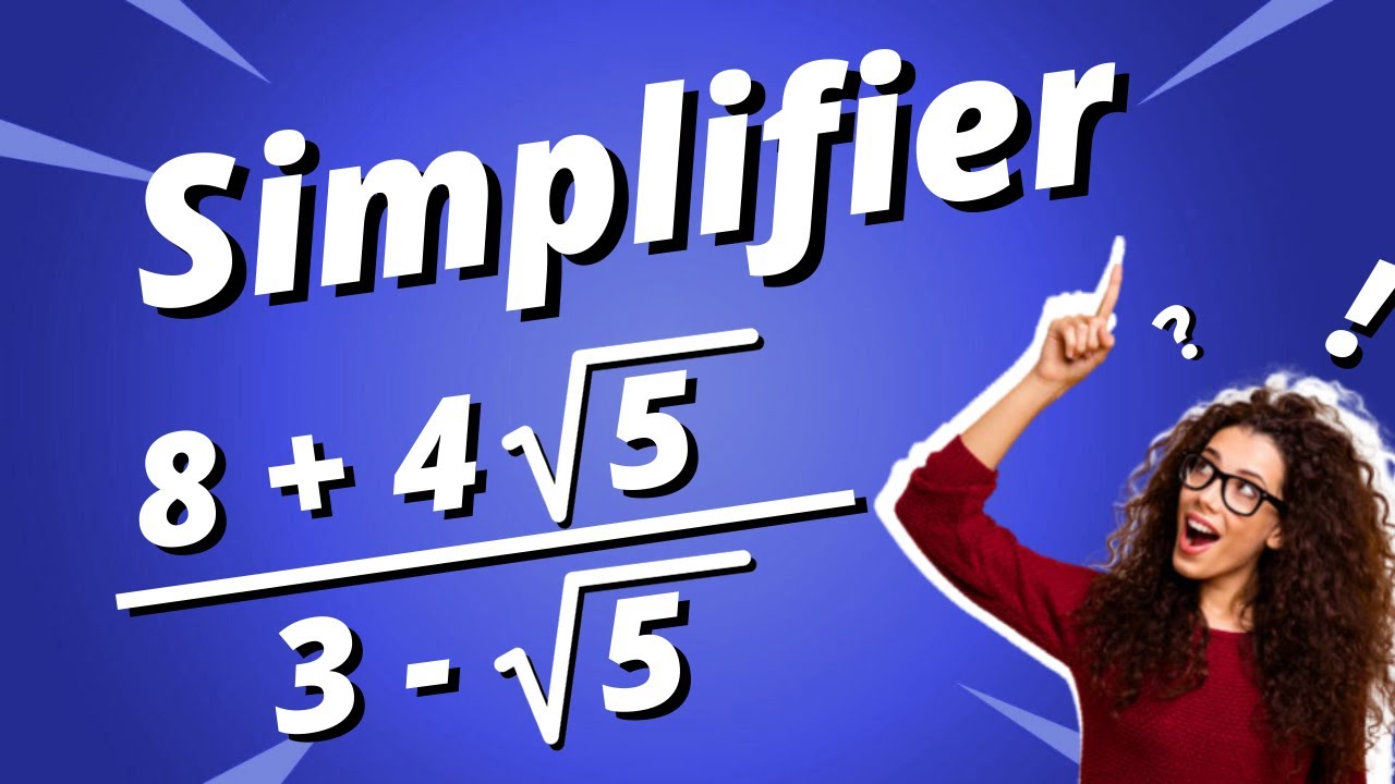 Simplification de fractions avec la quantité conjuguée - YouTube