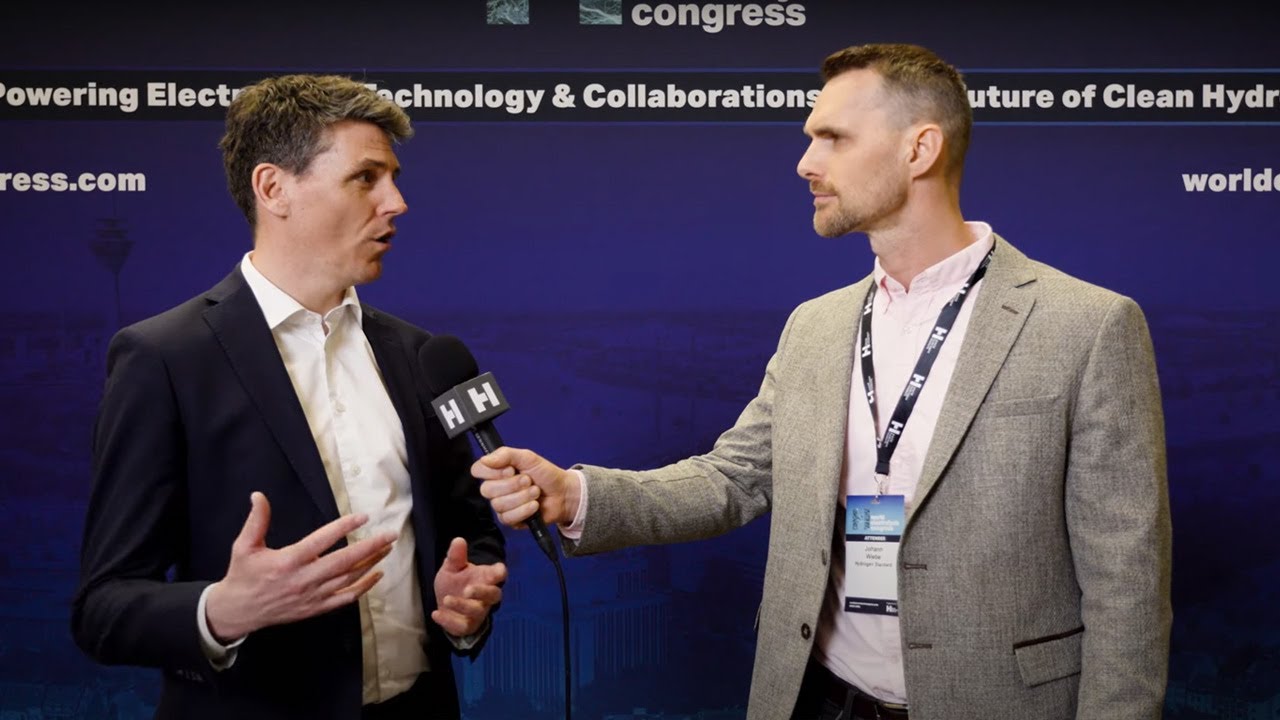 World Electrolysis Congress Onsite Interview with Søren Rydbirk, CCO of Green Hydrogen Systems ...