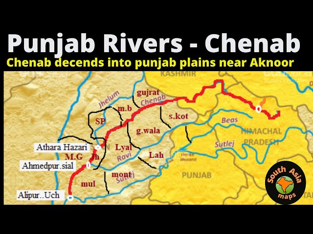 Chenab River Map Flood Hazard Assessment In Chenab River Basin Using