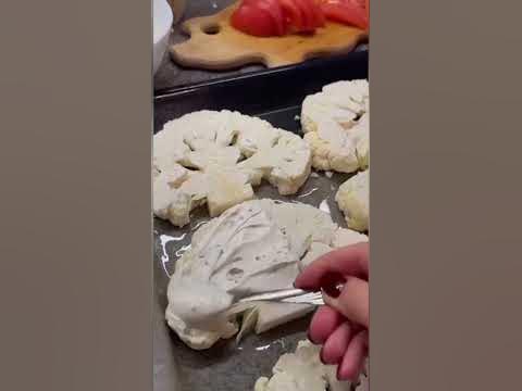 Стейк из цветной капусты. Всего 85 ккал! #цветнаякапуста #рецепты # ...