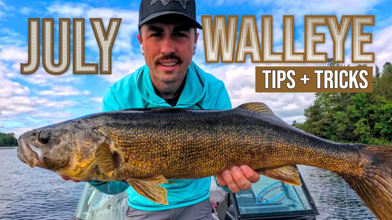How to Catch More WALLEYE in JULY (Spots & Baits) - YouTube