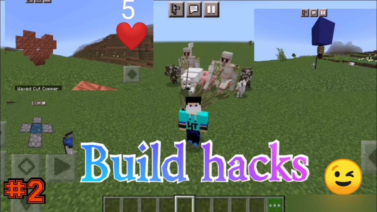 Minecraft 5 new viral build hacks part 2 - YouTube