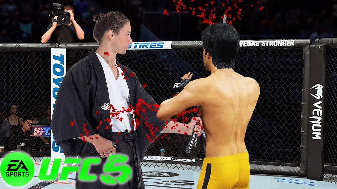 🐲 UFC5 Bruce Lee vs Japanese Samurai UFC 5 - Super Fight 🐲 - YouTube