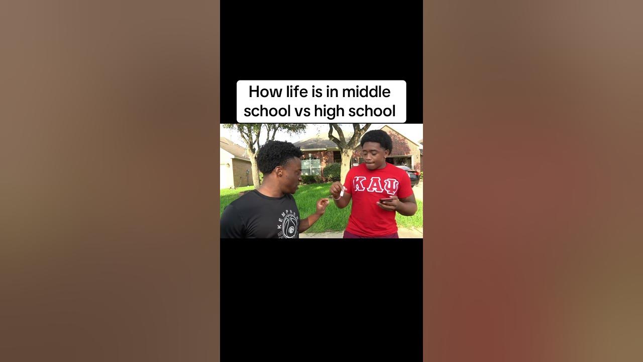 How life is in middle school vs high school - YouTube