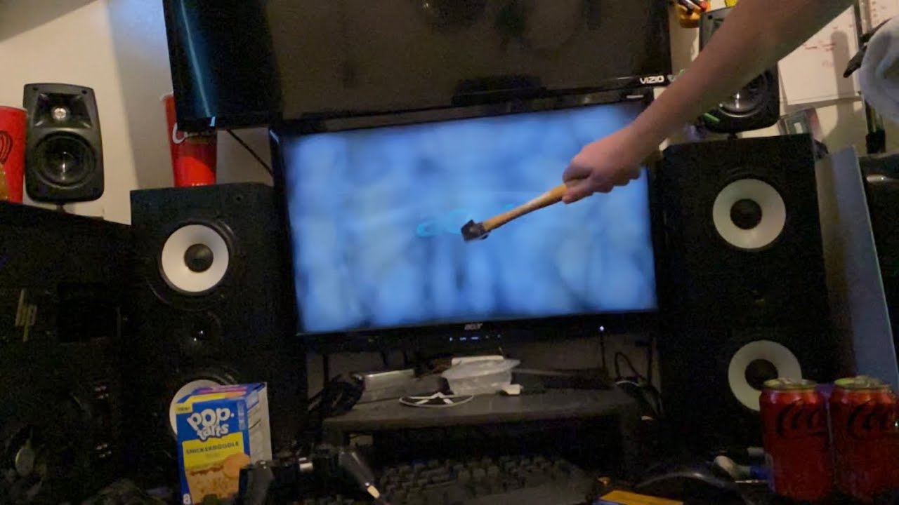 Slow Mo Monitor Smash (FAIL) - YouTube