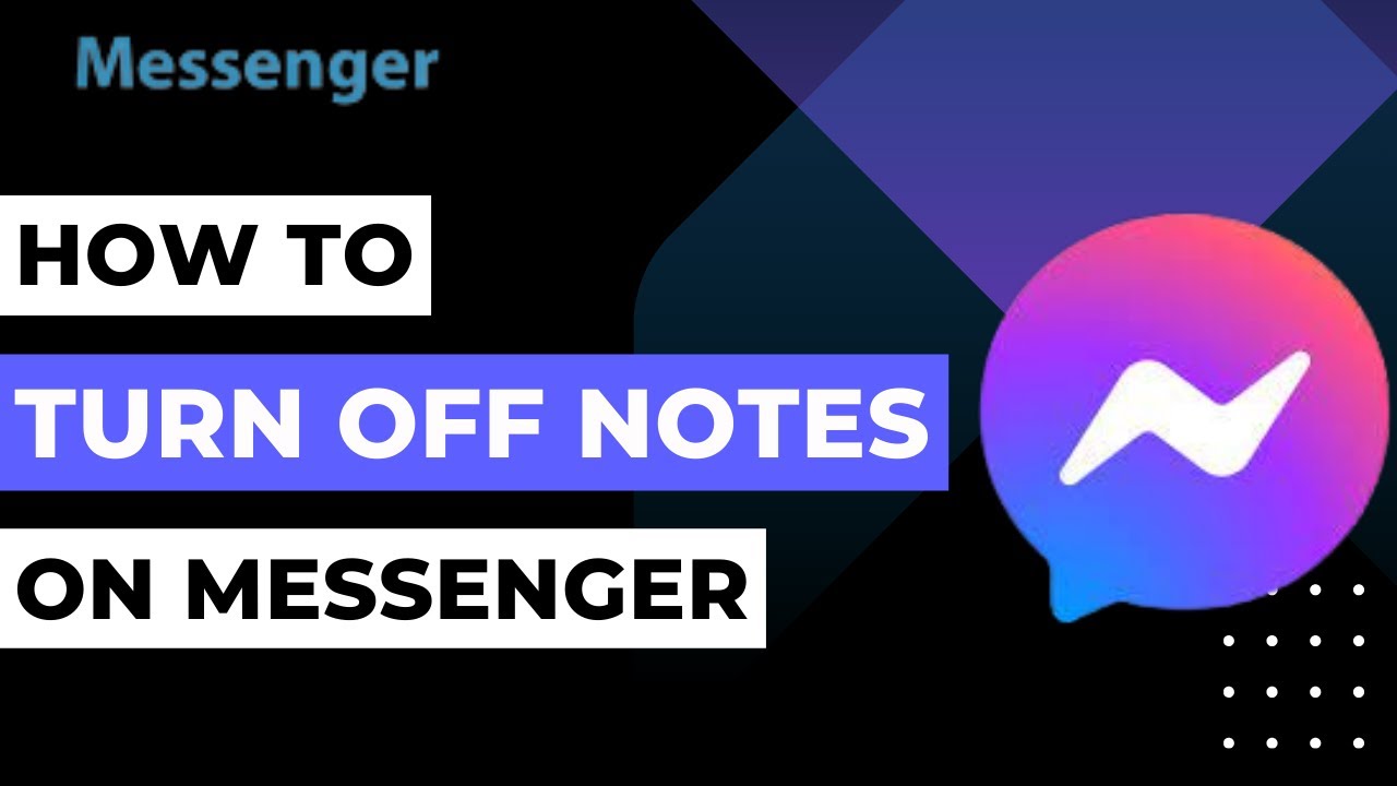 How to Turn Off Notes in Messenger ! - YouTube
