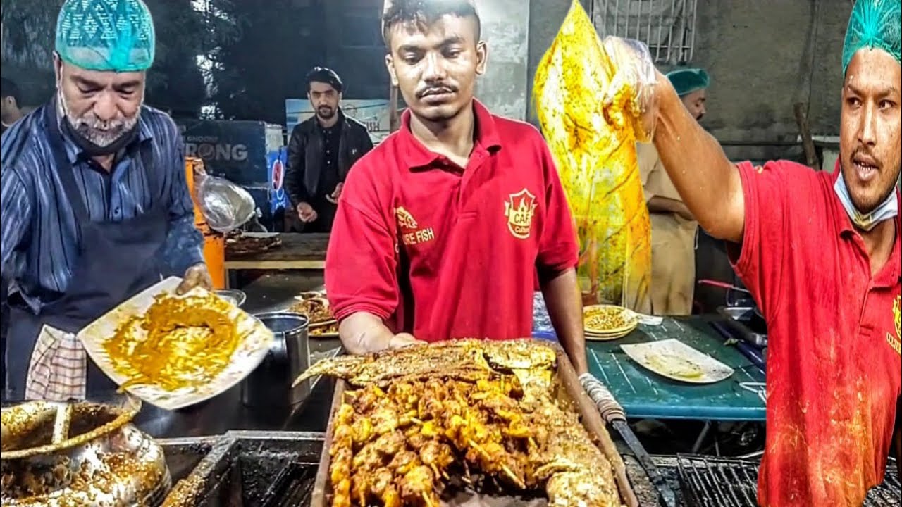 Most Famous Fish on Karachi Food Street | Grill Fish and Fish Fry ...