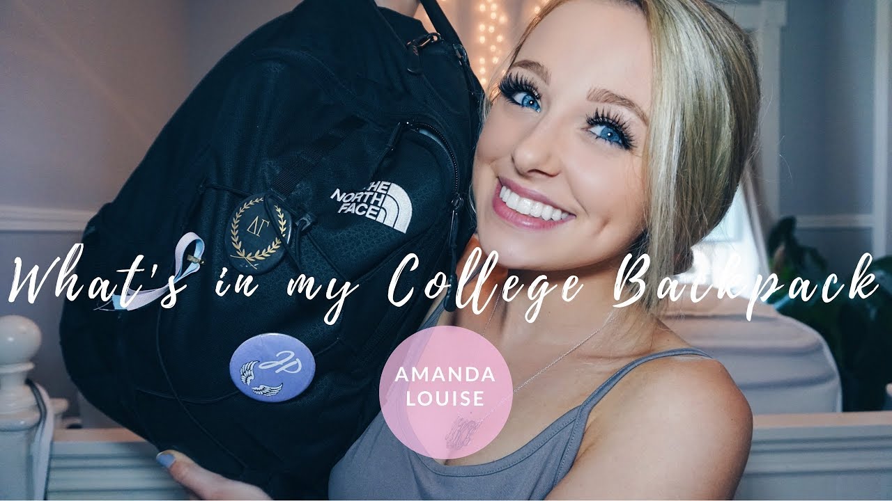 What's in my (College) Backpack ll Back to School with Amanda Louise ...