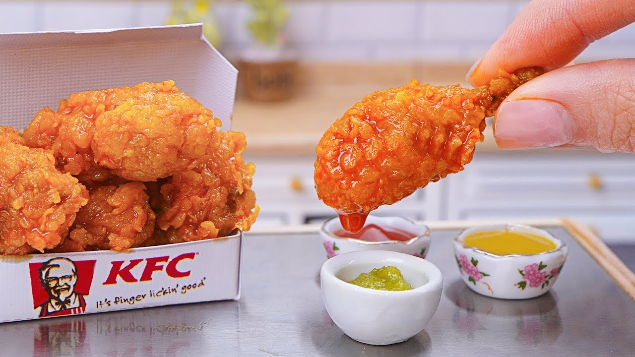 Easy Miniature KFC Nashville Hot Chicken Recipe ASMR Cooking Mini Food ...