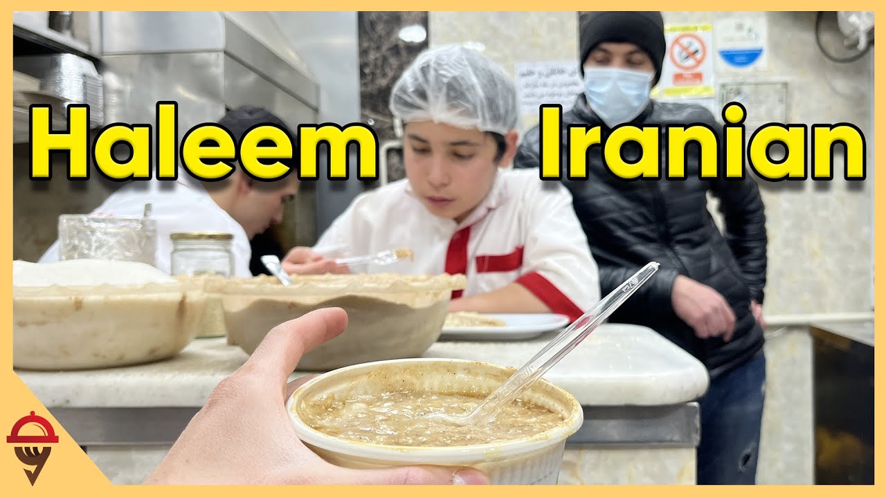 Mutton Haleem Iranian | 1000 Kilos Iftar in Iran | Iranian street food ...
