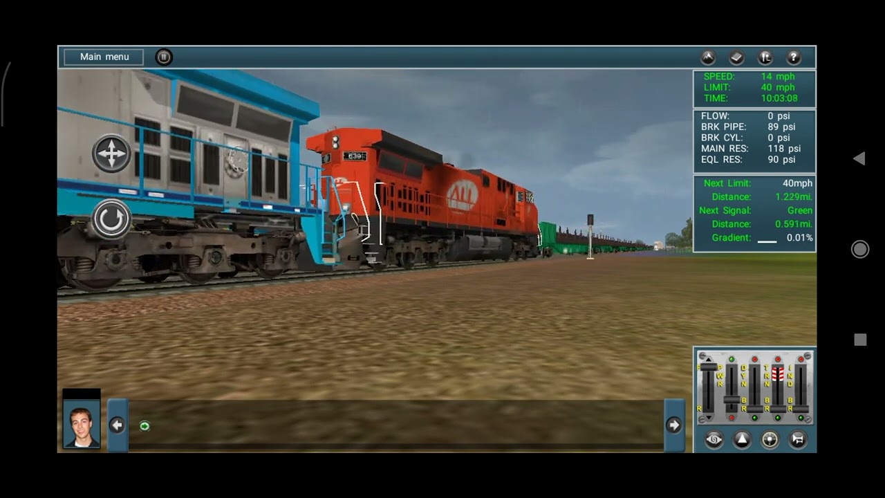Trainz simulator Android trem trilheiro carregado com dupla de ac44i ...