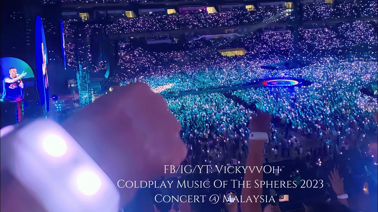 Coldplay Concert 🌈 酷玩乐团 Coldplay Music Of The Spheres 2023 @ Malaysia ...