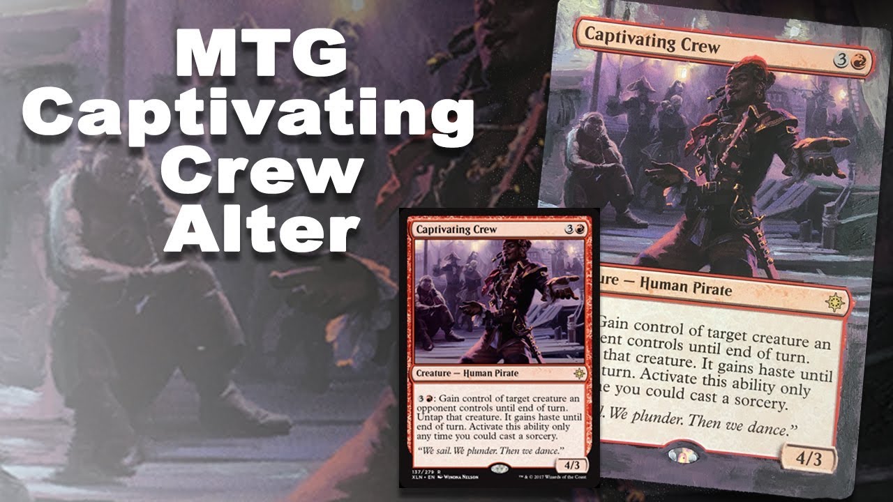 MTG Captivating Crew Alter - Painting Magic The Gathering Cards ...