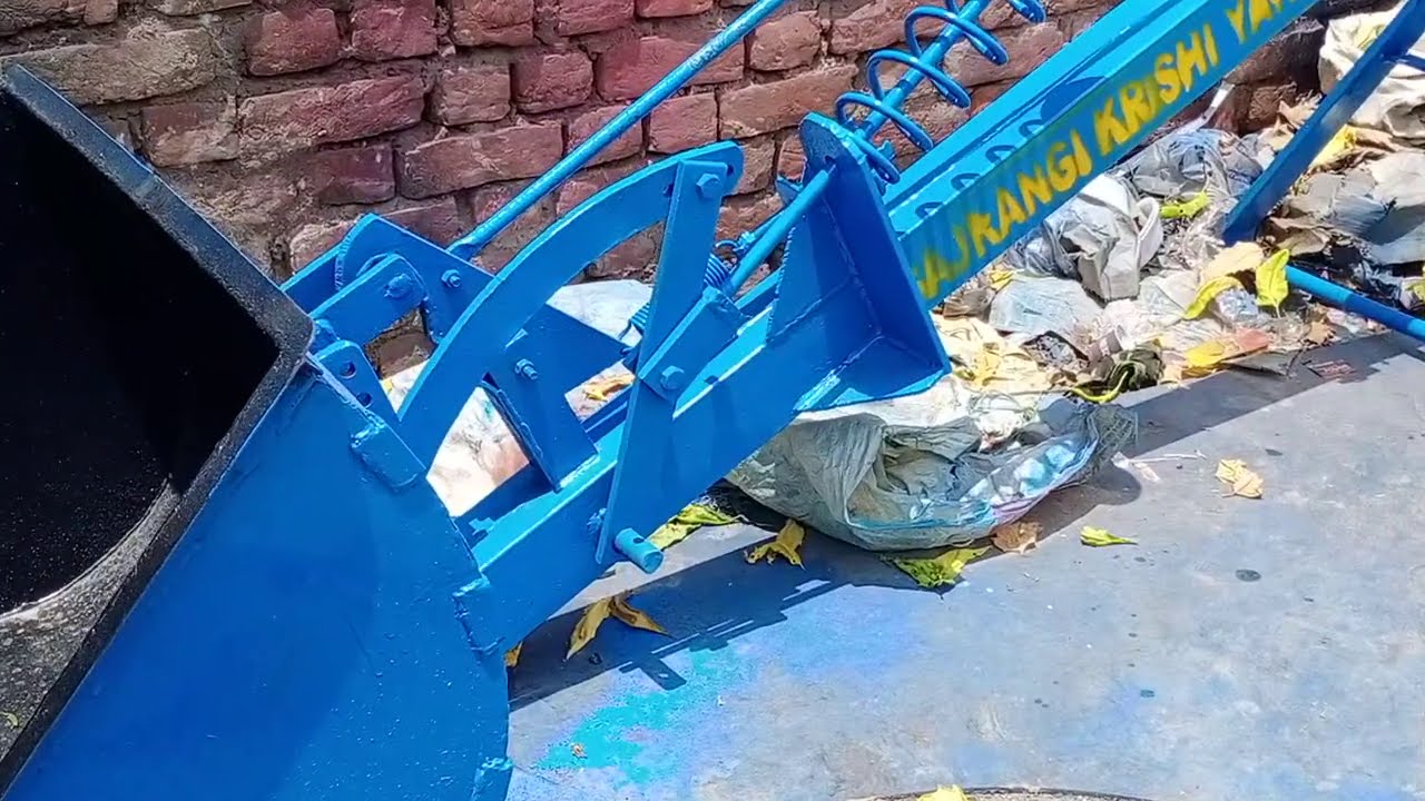 Tractor Back Hydraulic Loader IN India (jaipur) RAJ. - YouTube