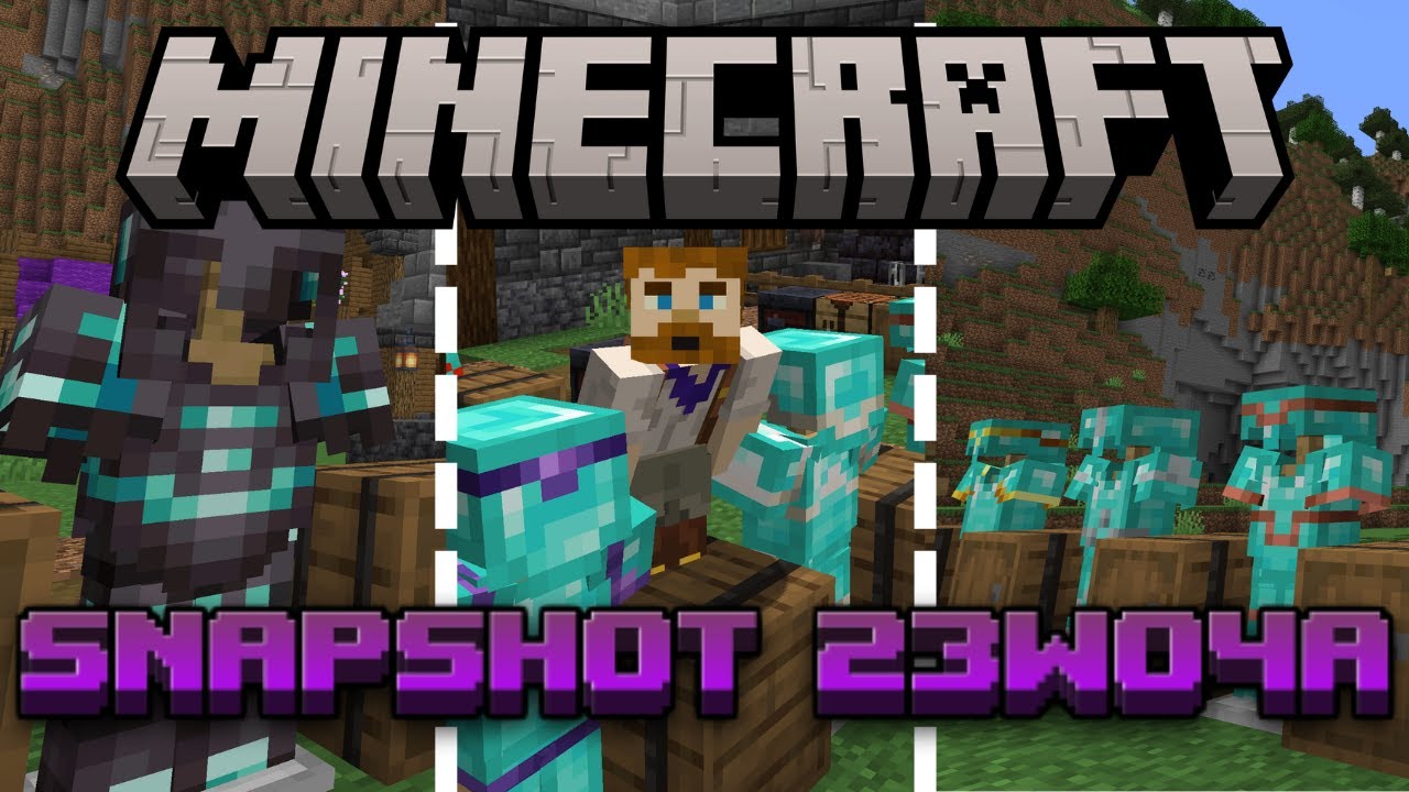 Minecraft 1.20 Snapshot 23w04a | Armor Trims and New Netherite! - YouTube