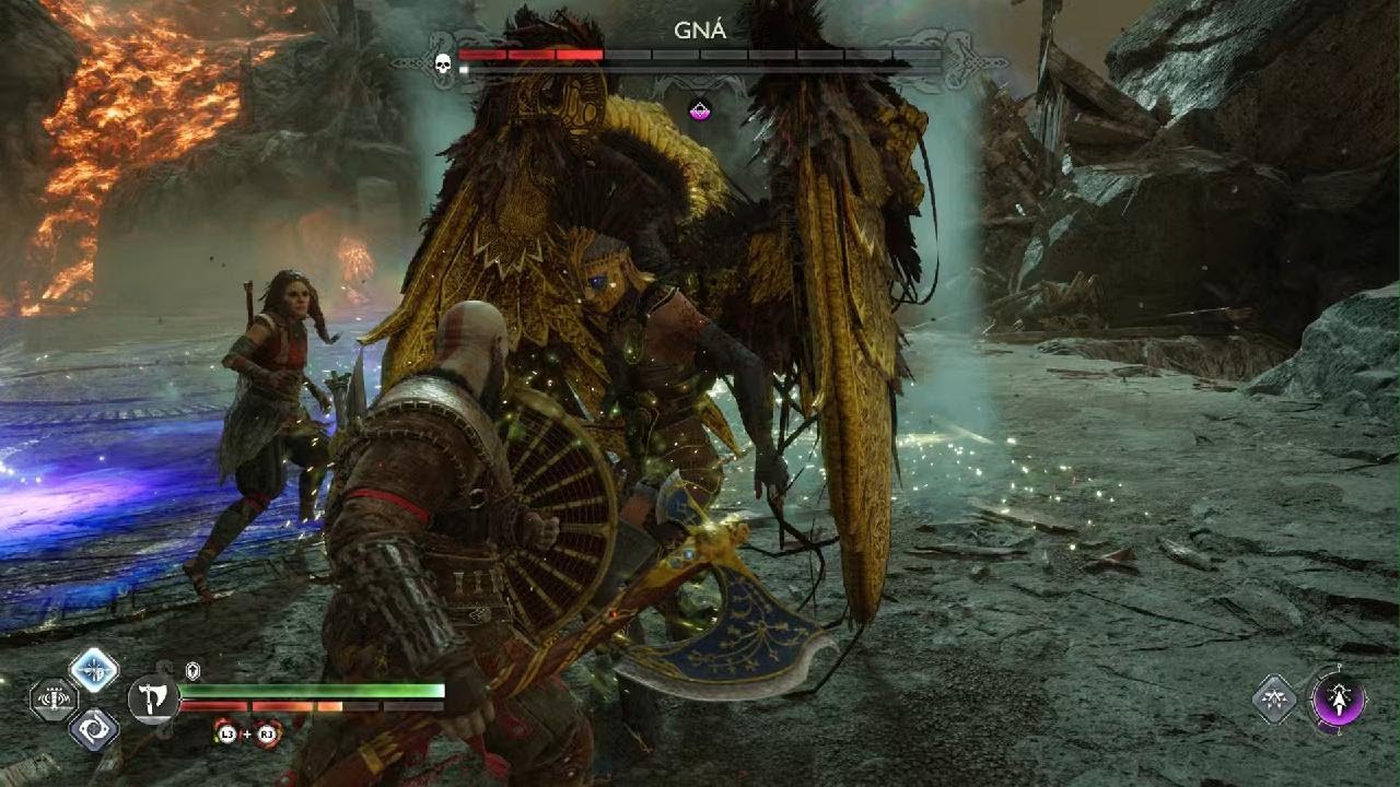 GoW Ragnarok: Gna The Valkyrie Queen at Lowest possible Level (LVL 4 ...