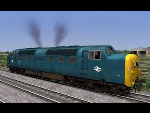 Railworks 2013 - Class 55 BR Blue Deltic #D55004 Falmouth To Truro Part ...