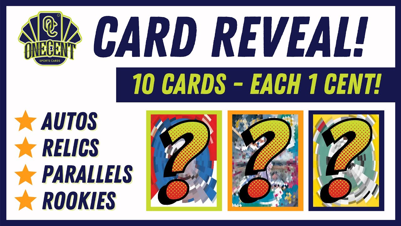I Am Giving 10 Valuable Cards Away for One Cent Each! - YouTube