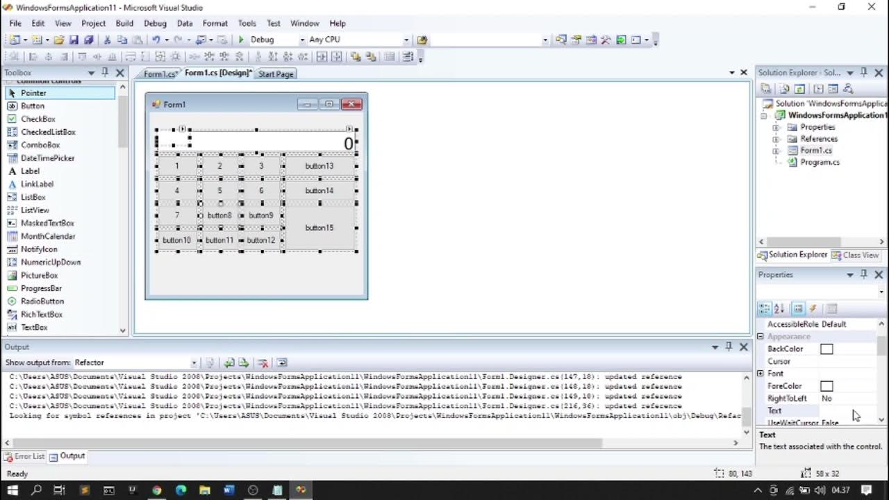 Cara Membuat Calculator Menggunakan Visual Studio C# - YouTube
