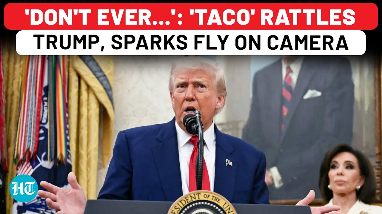 On Cam Fury: Trump Roasts Reporter Over ‘TACO Trade’ Term - A Tariff ...