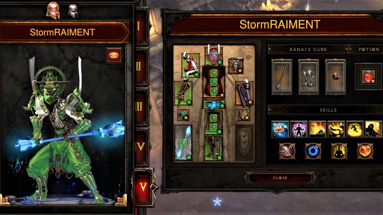 ☯️👹 DIABLO III - RAIMENT OF A THOUSAND STORM SET Dungeon Mastery - YouTube
