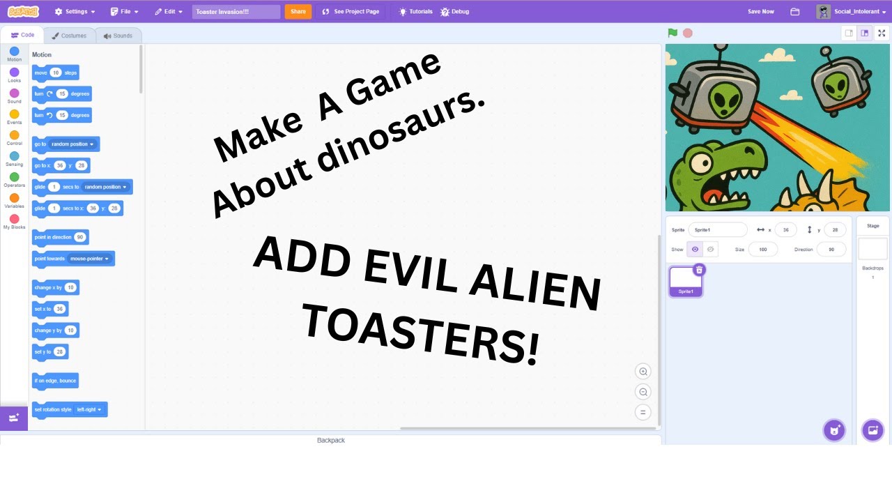 Making YOUR Game Ideas in SCRATCH (#2) - YouTube