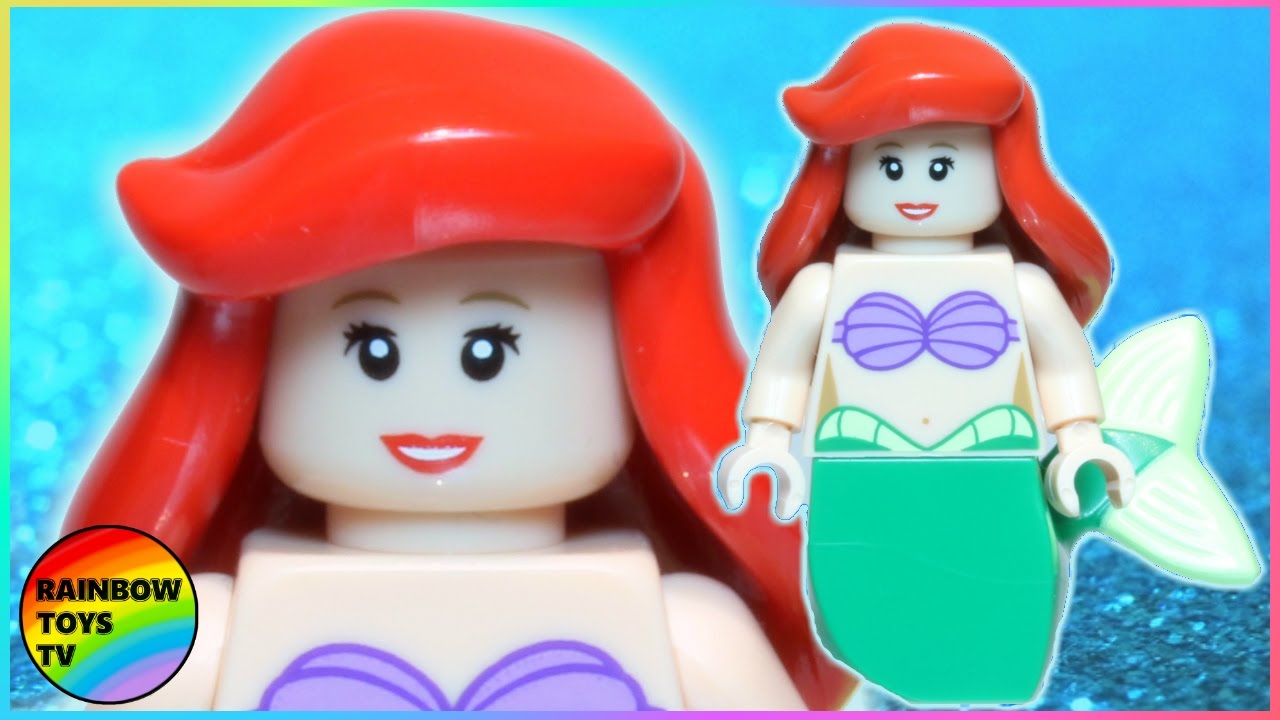 LEGO Toys for Kids | Ariel the Mermaid Disney Minifigure stop motion ...